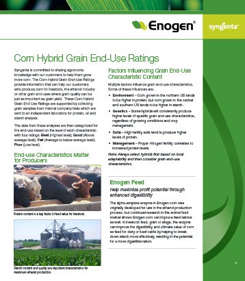 Ethanol Production - Enogen Corn Growers | Syngenta